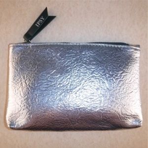 Bags | Metallic And Jade Emerald Green Bag Pouch | Poshmark